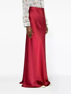 BLANCA VITA Ginestra Satin Long Skirt