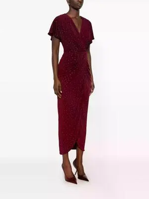 NISSA Crystal-embellished Maxi Dress