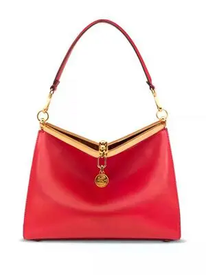 Etro Medium Vela Leather Shoulder Bag - Red