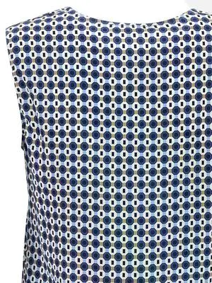 KANGRA Sleeveless Printed Top - Blue
