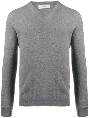 Pringle Of Scotland V-neck Cashmere Jumper - Grey