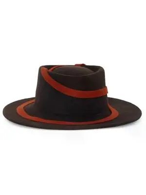 DESTREE Alvar Ribbon-band Fedora - Brown