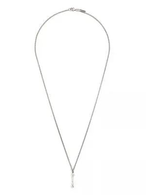 Emanuele Bicocchi Sterling Alphabet Pendant Necklace - Silver