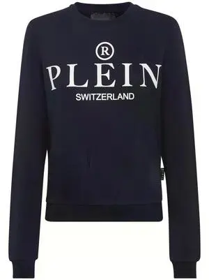 Philipp Plein Logo Print Sweatshirt - Blue
