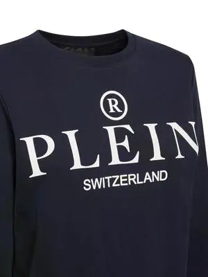 Philipp Plein Logo Print Sweatshirt - Blue