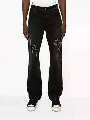 Amiri Distressed Logo Patch Jeans