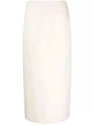BLANCA VITA Galtonia Pencil Midi Skirt - Neutrals
