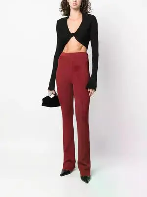 Patrizia Pepe Ribbed Bootcut Trousers
