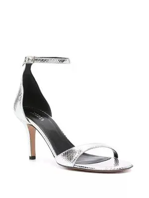 Isabel Marant Étoile Ailisa Metallic Snakeskin Effect Stiletto Sandals