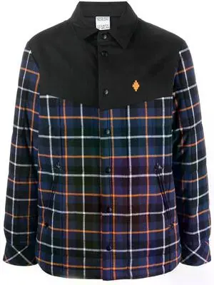COUNTY OF MILAN Checked Long-sleeve Jacket - Blue
