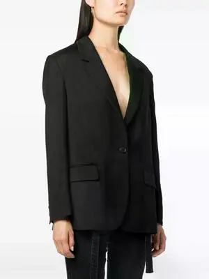 MSGM Notched Lapel Single-breasted Blazer