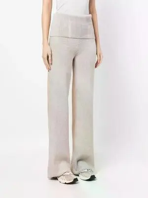 Off-White Diag Languid Two-tone Knit Trousers - Neutrals