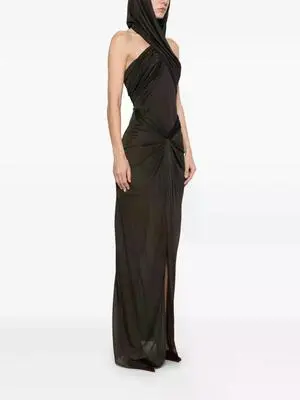 Giuseppe Di Morabito Draped Maxi Dress With Front Slit