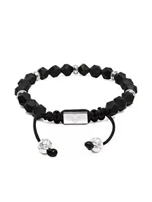 NIALAYA JEWELRY Black Onyx Bead Bracelet With -tone Hardware