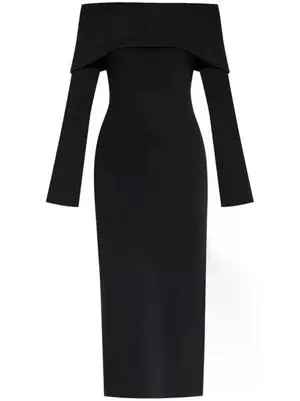 BY MALENE BIRGER Off-shoulder Maxi Dress With Extra-long Sleeves