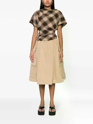 Moschino Cotton Cargo Skirt