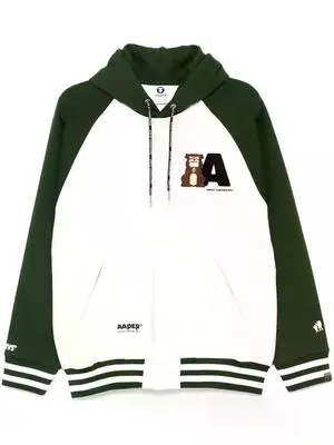 AAPE BY *A BATHING APE Logo-patch Hooded Jacket - Grey