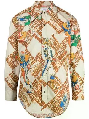 ERL Graphic-print Cotton Shirt