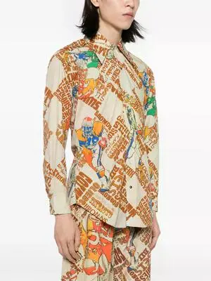 ERL Graphic-print Cotton Shirt