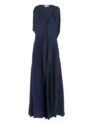 Victoria Beckham Draped Midi Dress - Blue