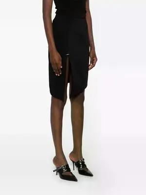 MUGLER Pierced Midi Skirt