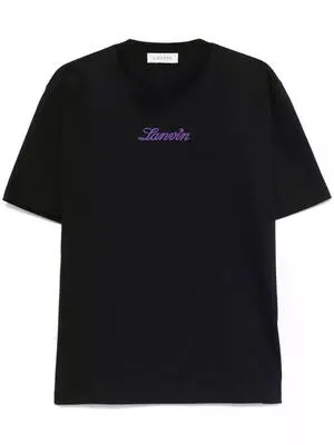 LANVIN Logo-embroidered T-shirt
