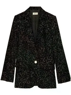 Zadig&Voltaire Valse Single-breasted Blazer - Black