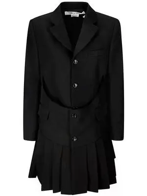 Comme Des Garçons Wool Coat - Black
