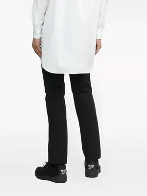 Comme Des Garçons Strap-detail Straight-leg Trousers