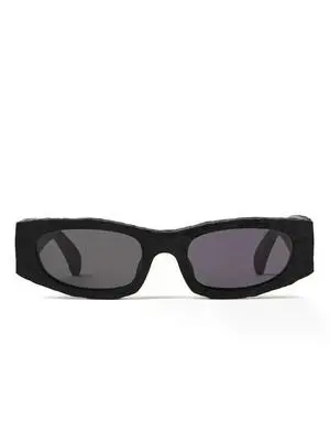Camper Textured Rectangle Sunglasses - Black