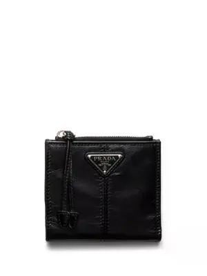 Prada Small Leather Wallet - Black