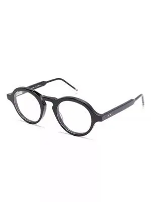 Thom Browne Round Frame Glasses - Black