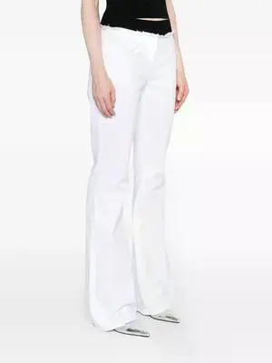 Givenchy Raw-cut Detail Low-rise Flared Jeans