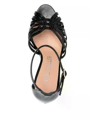 THE SELLER 100mm High Heel Leather Sandals