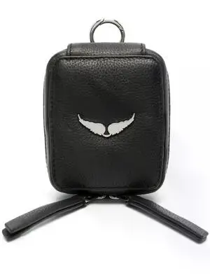 Zadig&Voltaire Grained Leather Swing Your Wings Purse