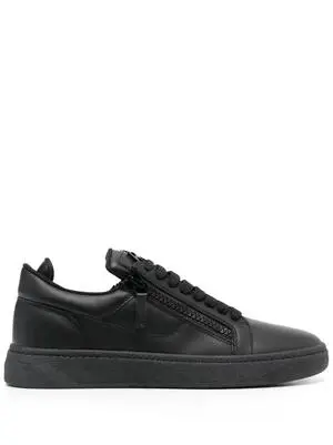 GIUSEPPE ZANOTTI Double-zip Low-top Sneakers - Black