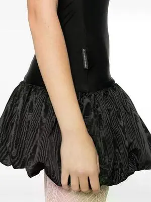 MARINE SERRE Strapless Puffball Hem Mini Dress