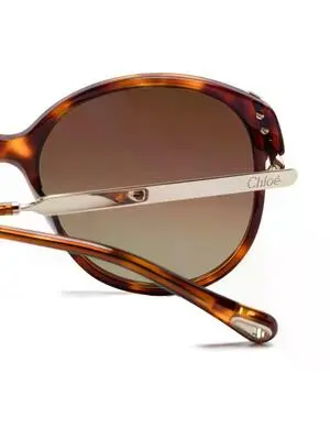 Chloé Butterfly-frame Sunglasses - Brown