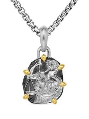 David Yurman 18kt Yellow Gold And Sterling Libra Amulet - Silver