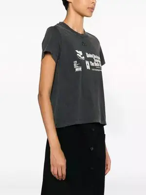 COURREGES Distressed Cotton T-shirt