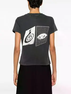 COURREGES Distressed Cotton T-shirt