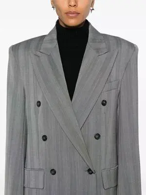 Sportmax Herringbone Double-breasted Blazer