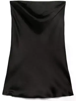 Norma Kamali Strapless Bias-cut Mini Dress