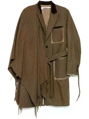 MIDORIKAWA Raw Edge Detailing Coat