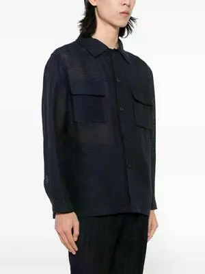 Tagliatore Textured Finish Button-down Jacket