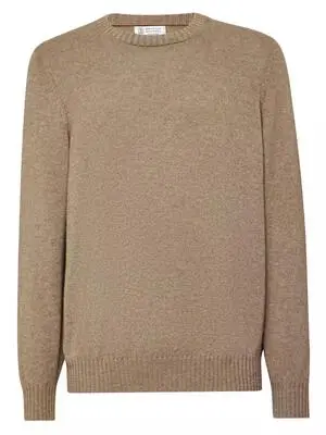 Brunello Cucinelli Brunello Cucinelli Cashmere Crewneck Jumper Neutrals