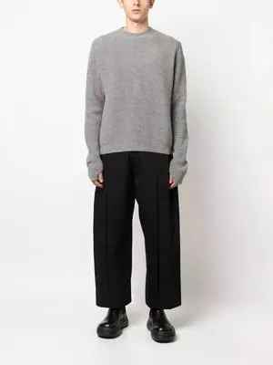 SAGE NATION Box-pleat Wide-leg Trousers