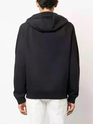 Giorgio Armani Logo-embroidered Zip-up Hoodie