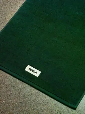TEKLA Logo-patch Bath Mat - Green