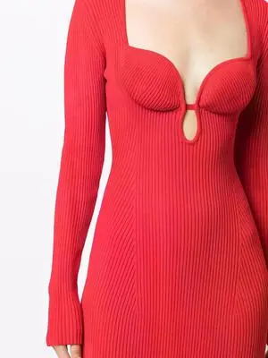 Magda Butrym Ribbed Knitted Maxi Dress